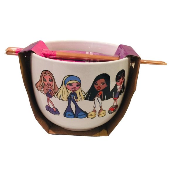Bratz | Dining | Bratz Ceramic Ramen Bowl With Chopsticks 2 Oz Logo ...